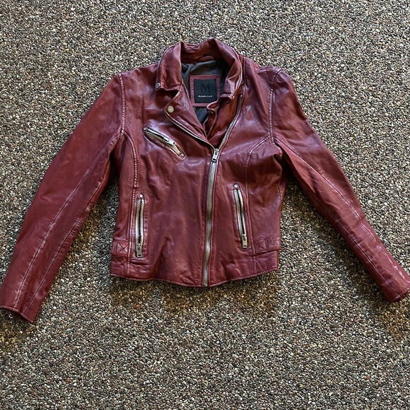 Mauritius | Jackets & Coats | Mauritius Lambskin Red Leather Jacket ...